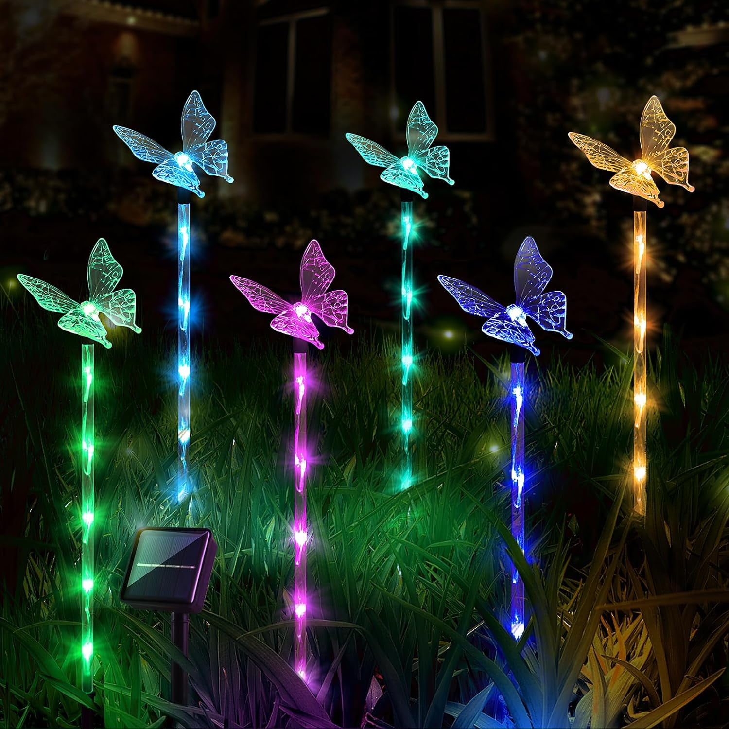 Butterfly Solar Lights for Outside, Garden Decorative Outdoor Lights ...