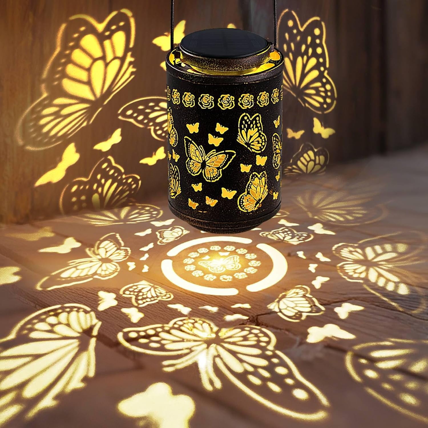 Butterfly Solar Lights for Outside - Upgraded Solar Lanterns Outdoor ...