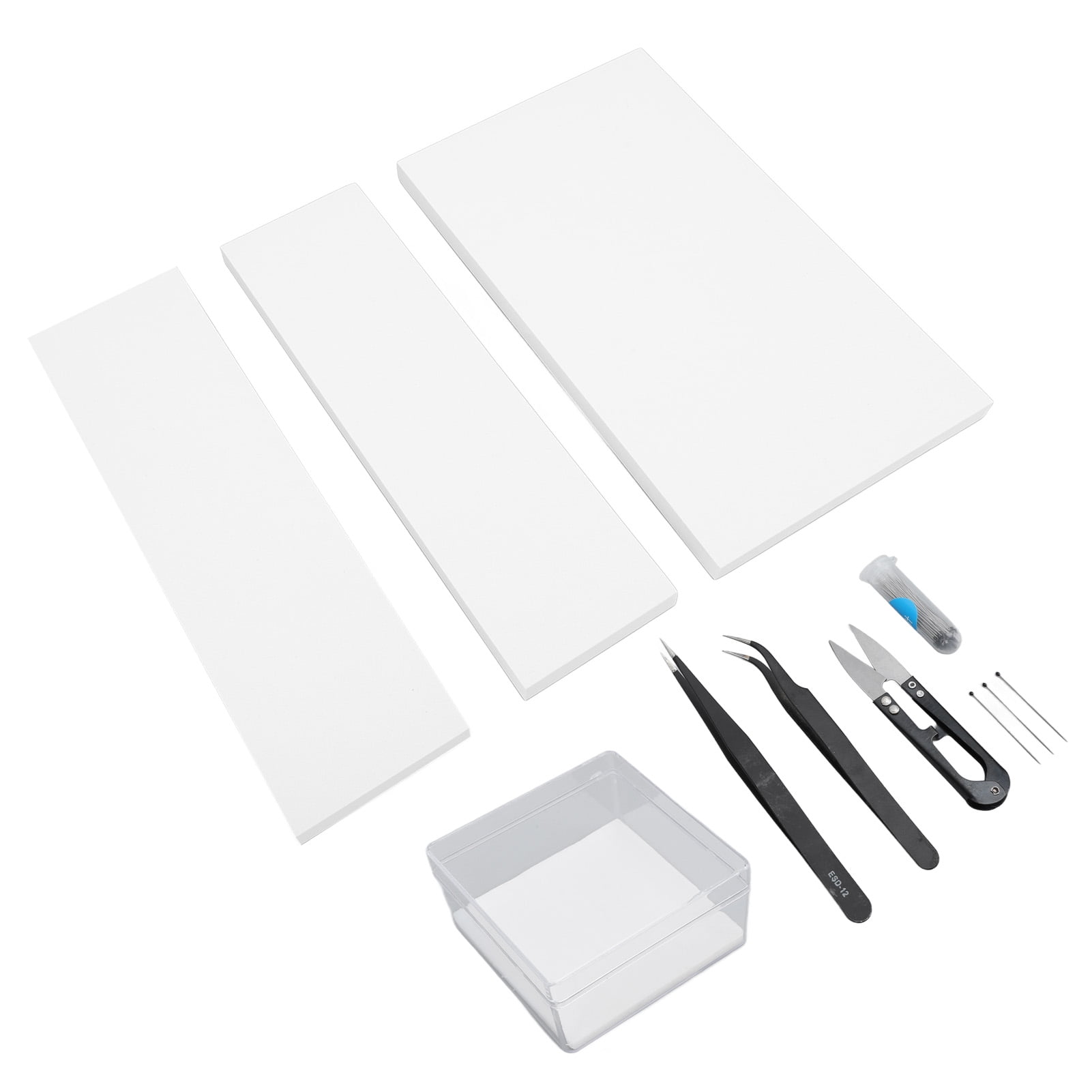 Butterfly Specimen Tools Kit Display Case Box 8 Sheets Paper Press EVA ...