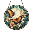 Butterfly Stained Glass Style Suncatcher – Nature Window Decor ...