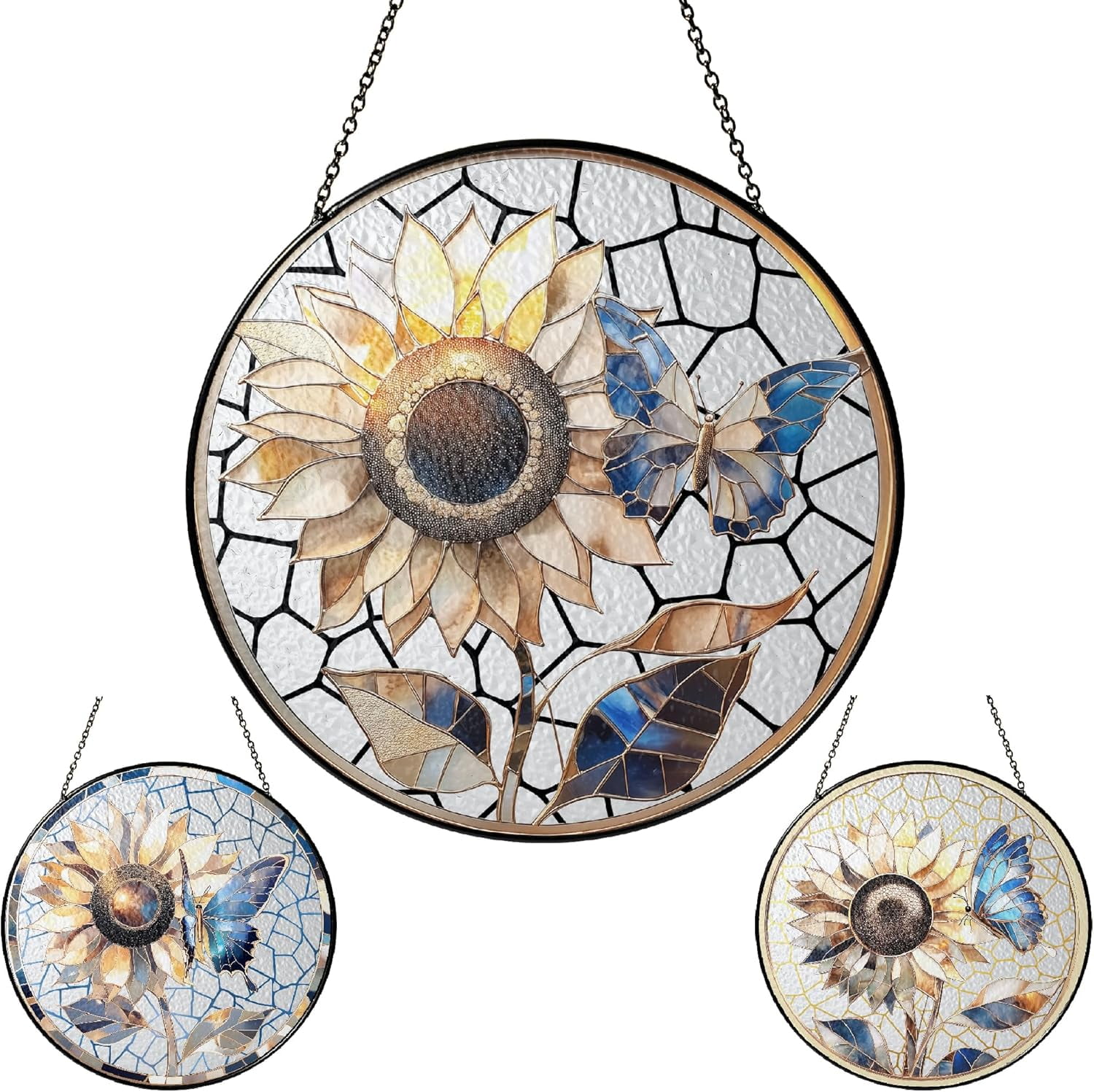 Butterfly Stained Glass Suncatcher for Window Hanging, Butterfly Home ...