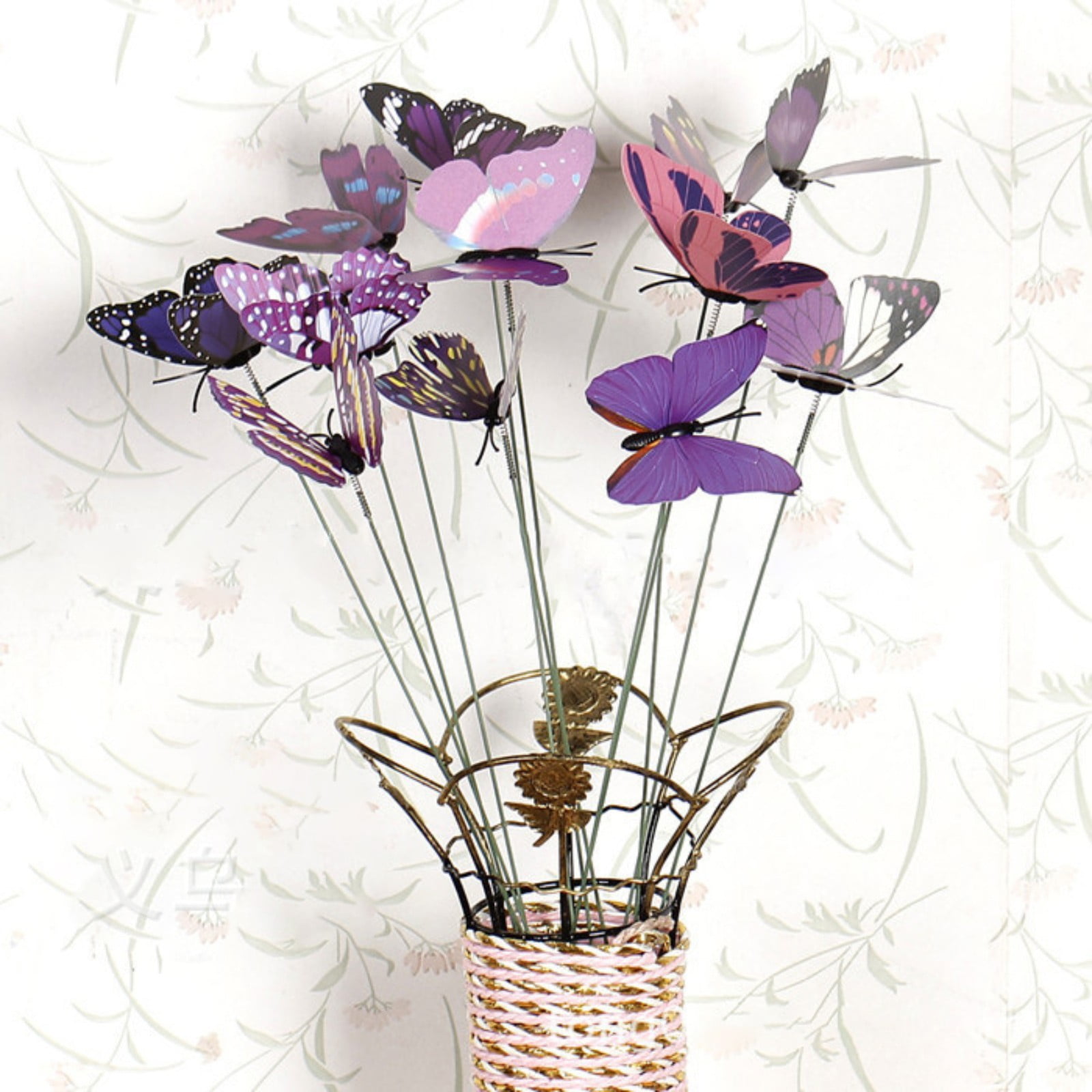 Butterfly Stakes Fake Butterflies Stake 3D Butterflies Stakes, Colorful ...