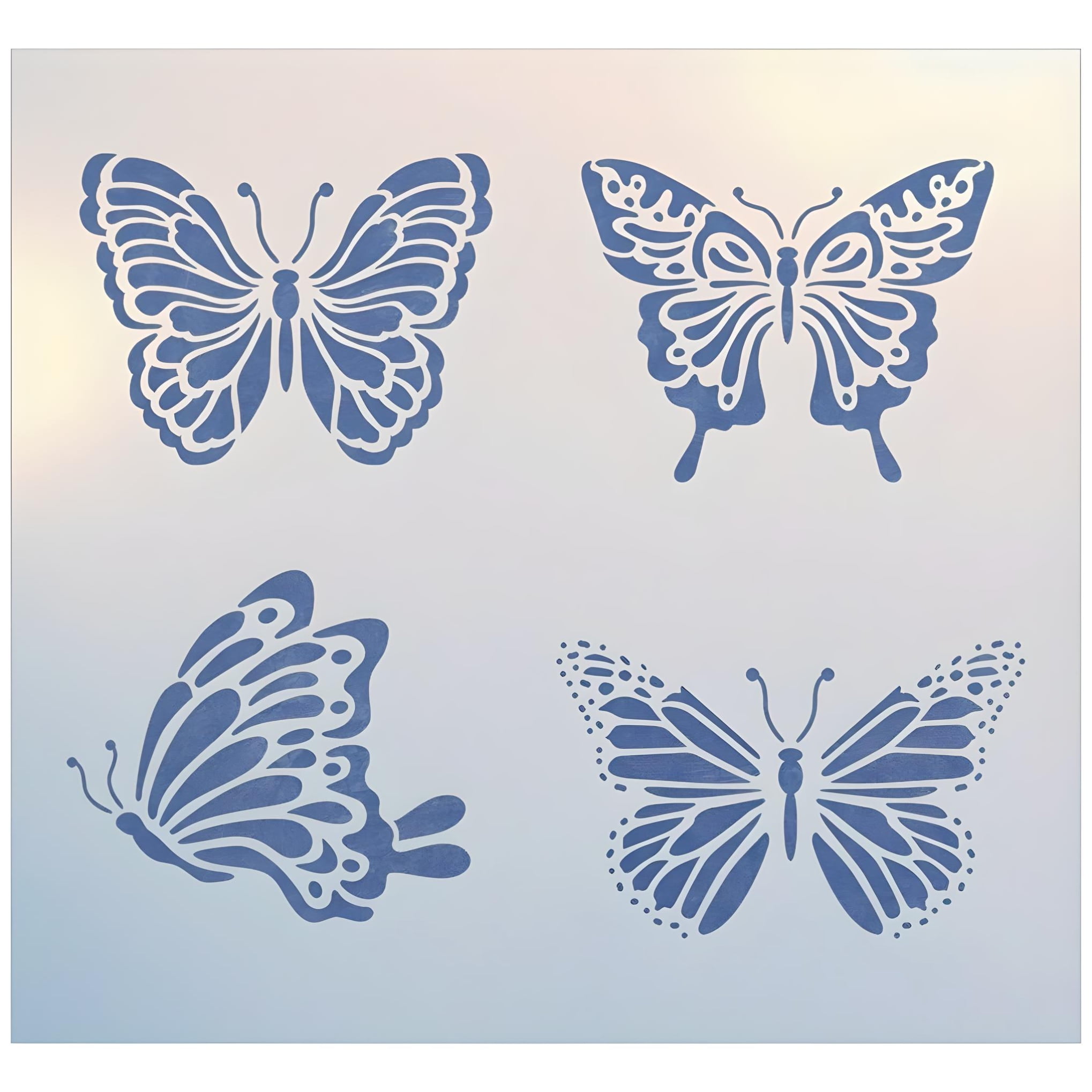 Butterfly Stencil SET of 4 Reusable Mylar Original Butterfly Stencil ...