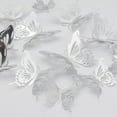 Butterfly Stick Backsplash For Kitchen, Plastic Silver Wall Sticker ...