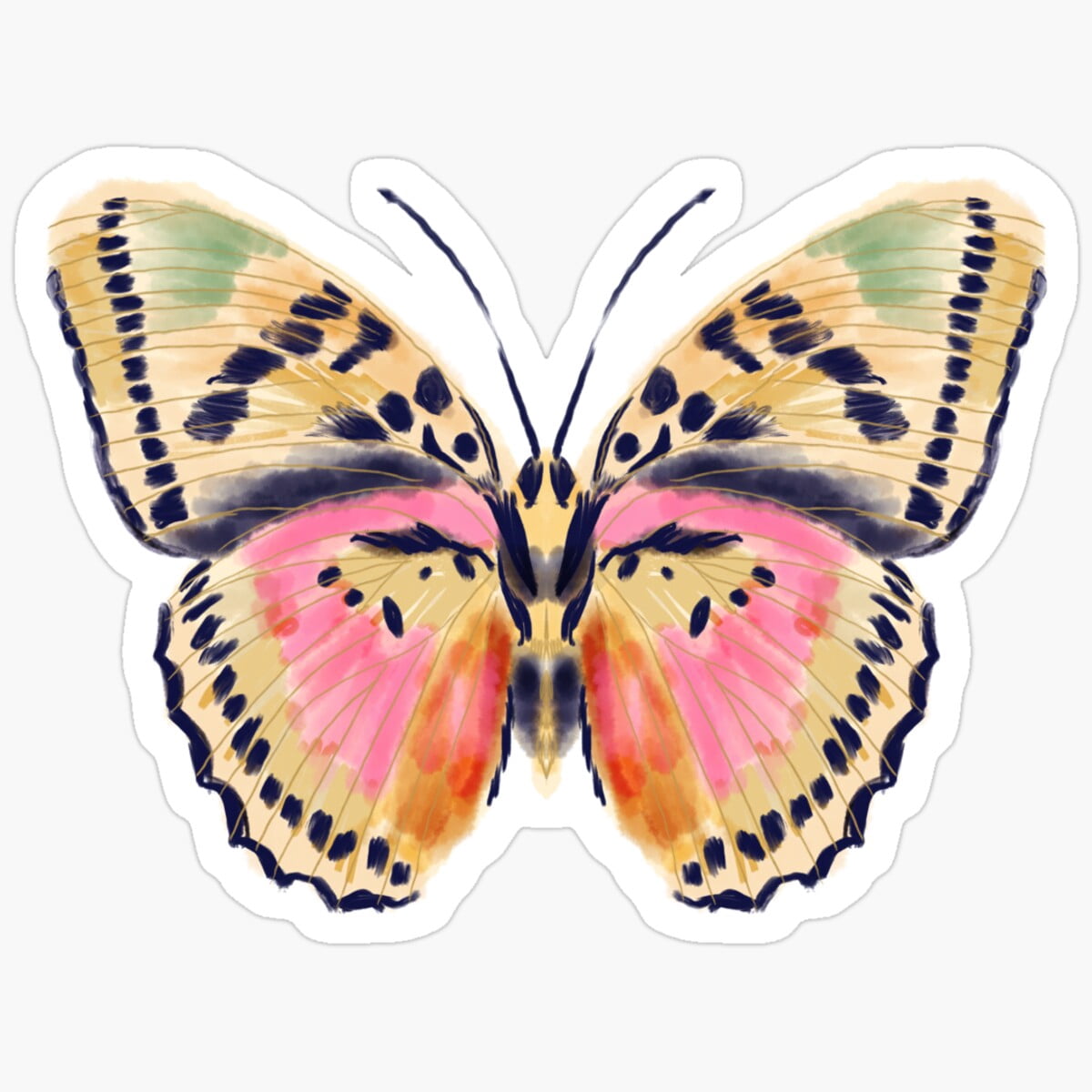 Butterfly Sticker. Gift For You - Decorate Laptops, Water Bottles, And ...
