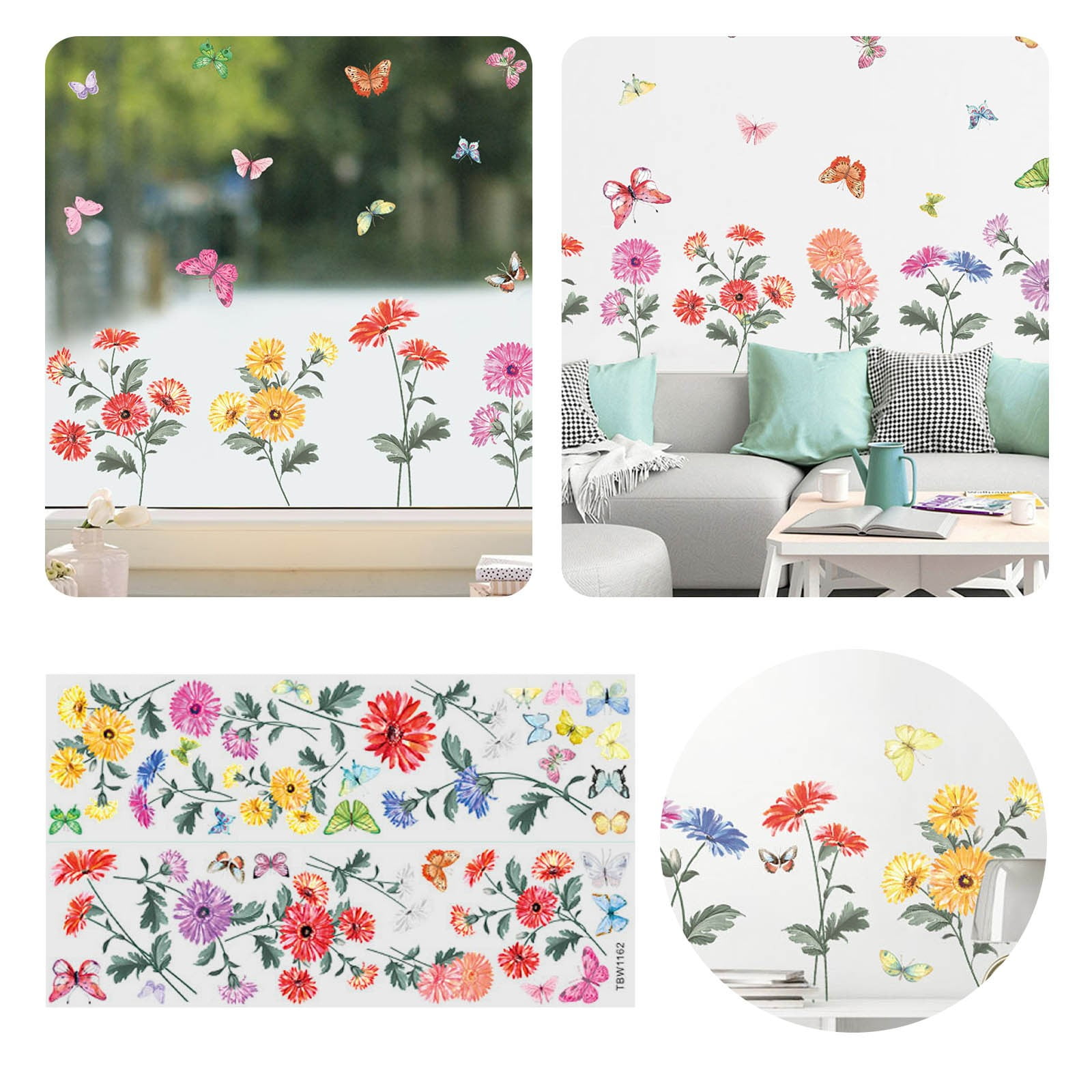 Butterfly Stickers,Summer Stickers Window Stickers Wall Door Window Art ...