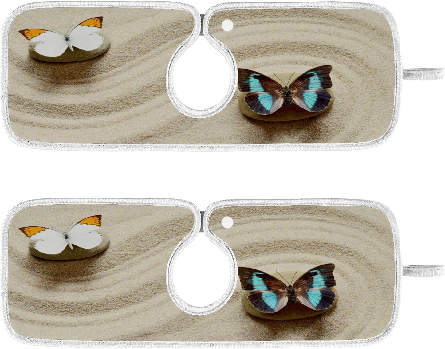 Butterfly Stone Sand Sink Splash Guard for Faucet 2 Packs Faucet ...