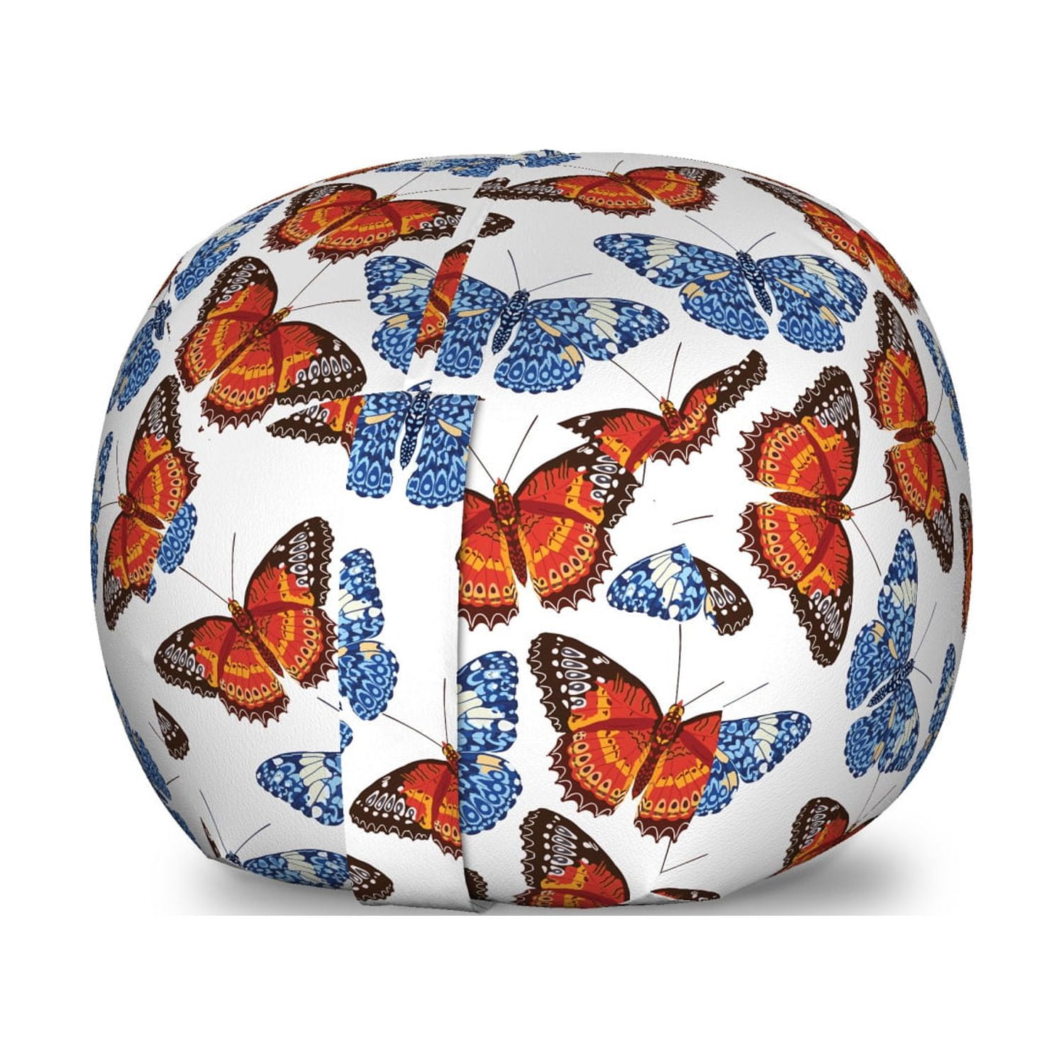 Butterfly Storage Toy Bag Chair, Detailed Drawing of Colorful ...