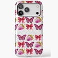 Butterfly Strawberry Bow Cute Coquette Aesthetic Art iPhone Case 11 ...