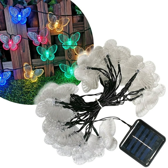 Butterfly String Lights Battery Powered Led Lights For Bedroom Garden ...