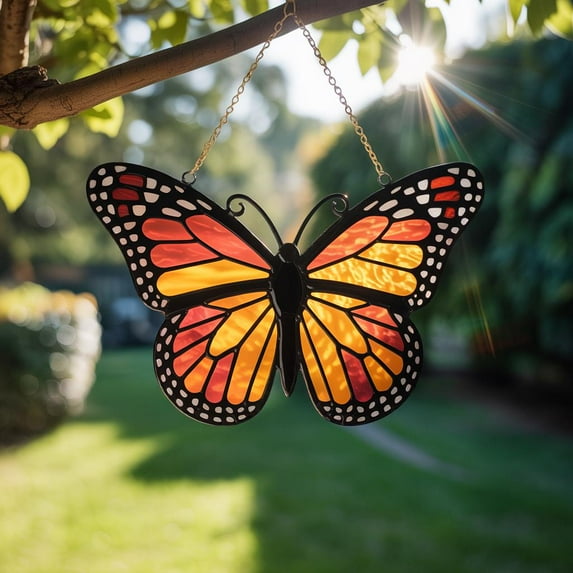 Butterfly Suncatcher Window Decor, Monarch Acrylic Sun Catcher, Garden ...