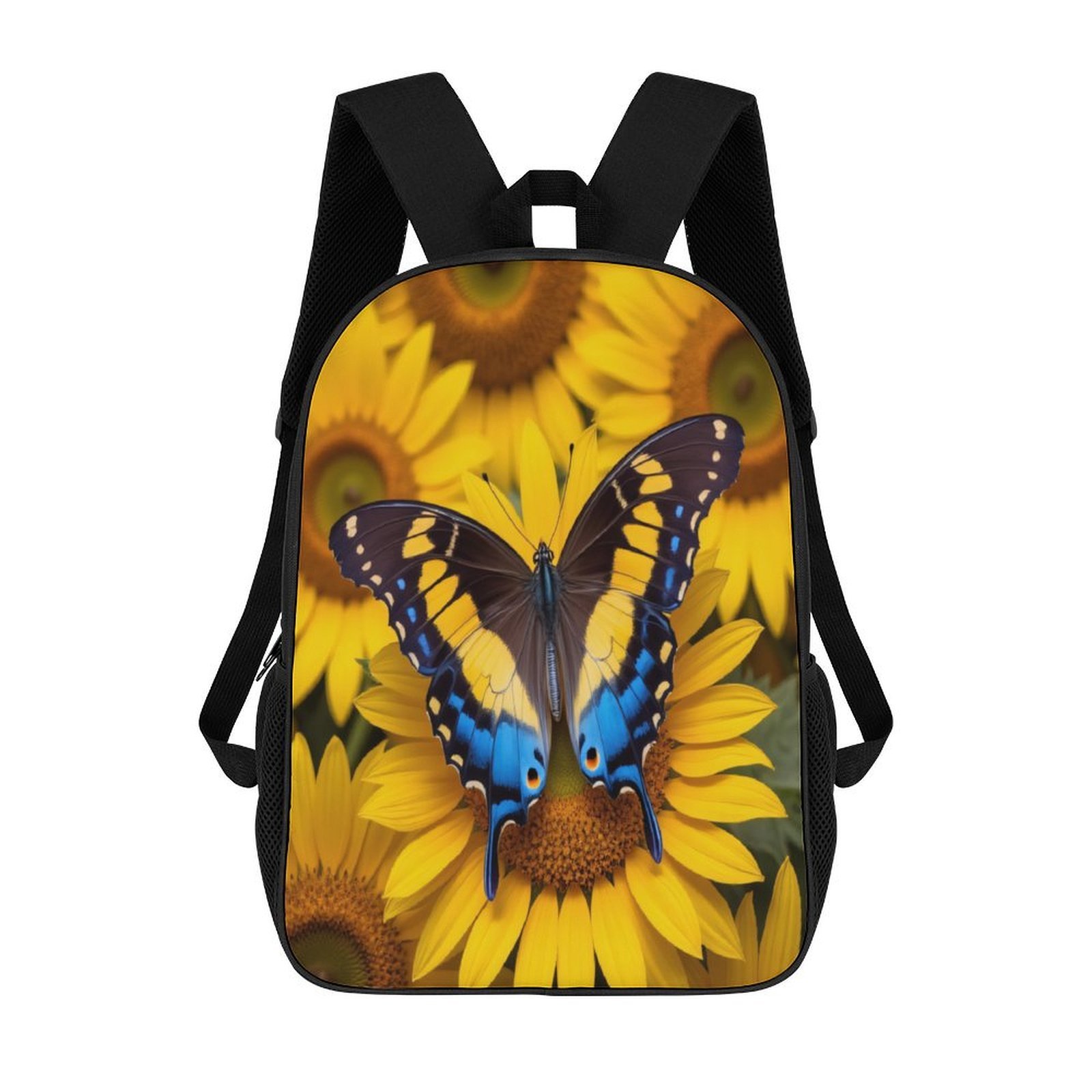 Butterfly Sunflower Garden Backpack 17in Laptop traveling Bag Bags ...