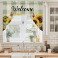 Butterfly Sunflower Swag Curtain Valance for Windows, Welcome Pastoral ...