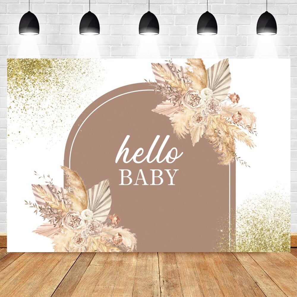 Butterfly Swan Rainbow Flower Boho Backdrop Newborn Baby Shower ss Girl ...