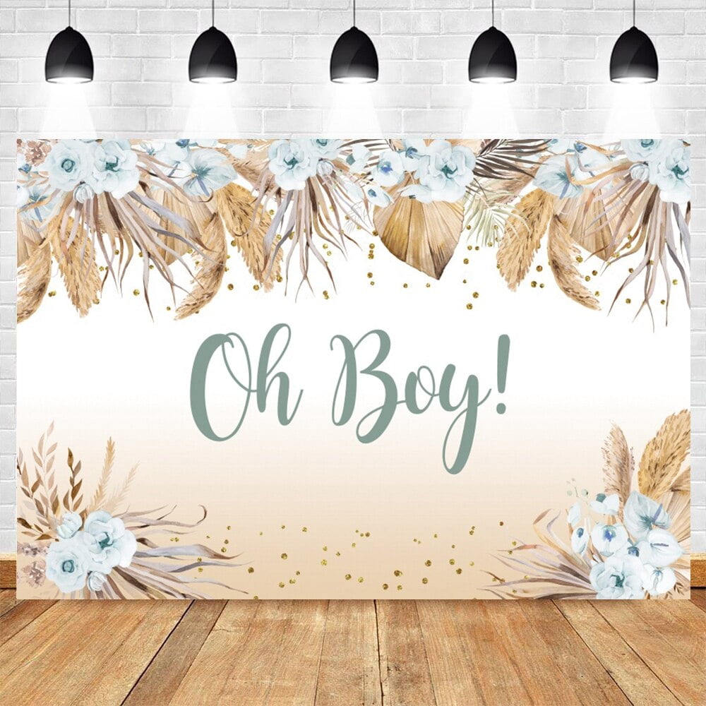 Butterfly Swan Rainbow Flower Boho Backdrop Newborn Baby Shower ss Girl ...