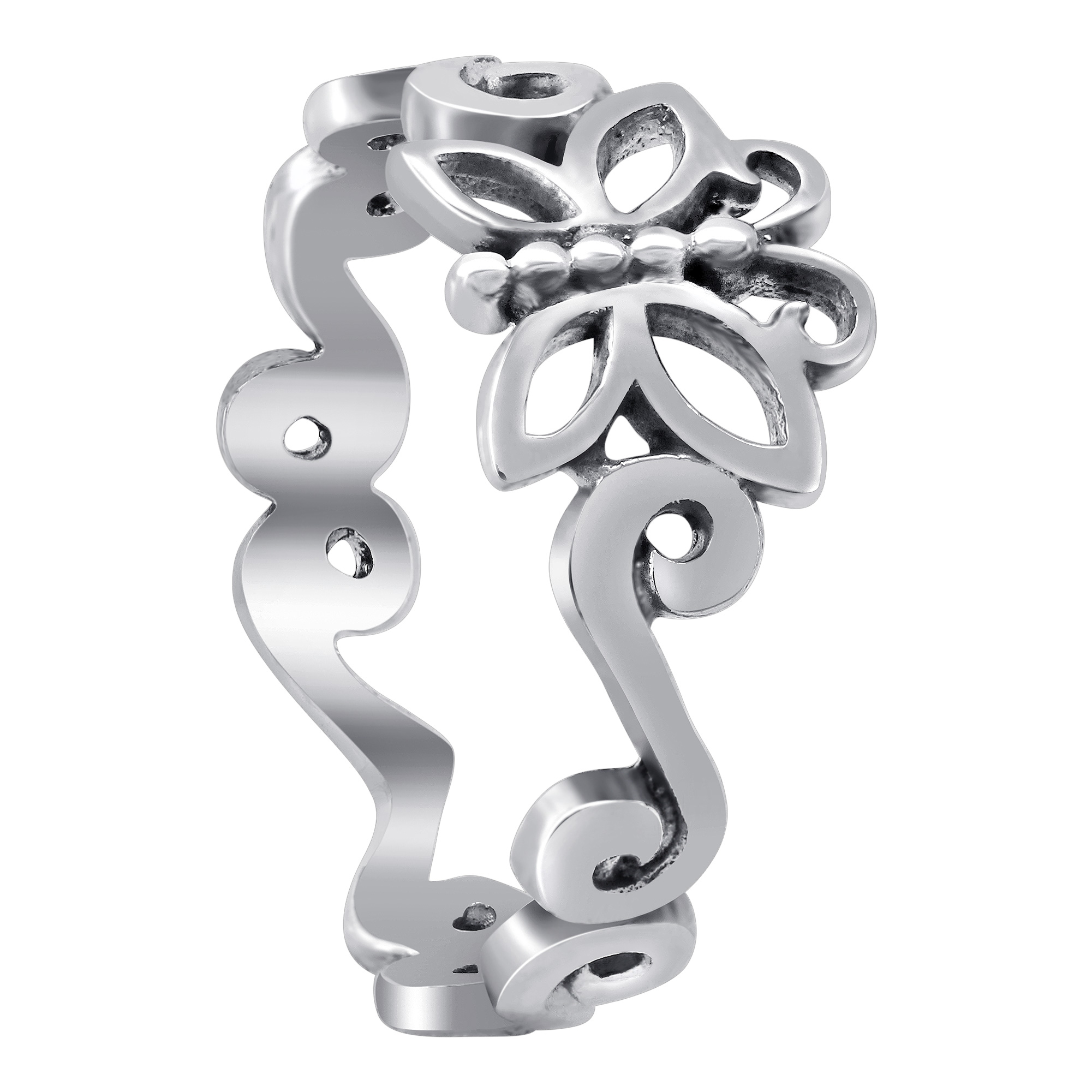 925 Sterling Silver Five Elements Ring Size 8 - Walmart.com
