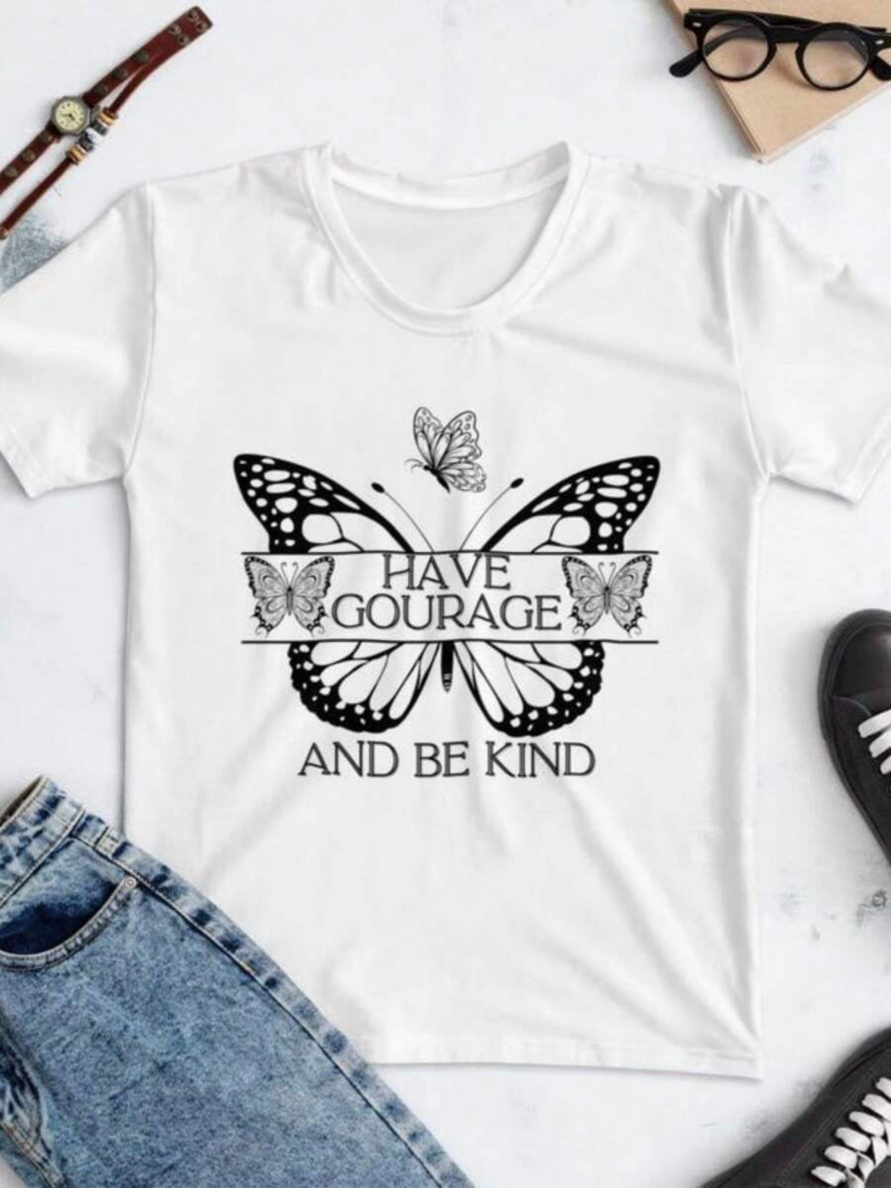 Butterfly T-Shirt, Insect Lover Shirt, Nature Tee, Garden Top, Short ...
