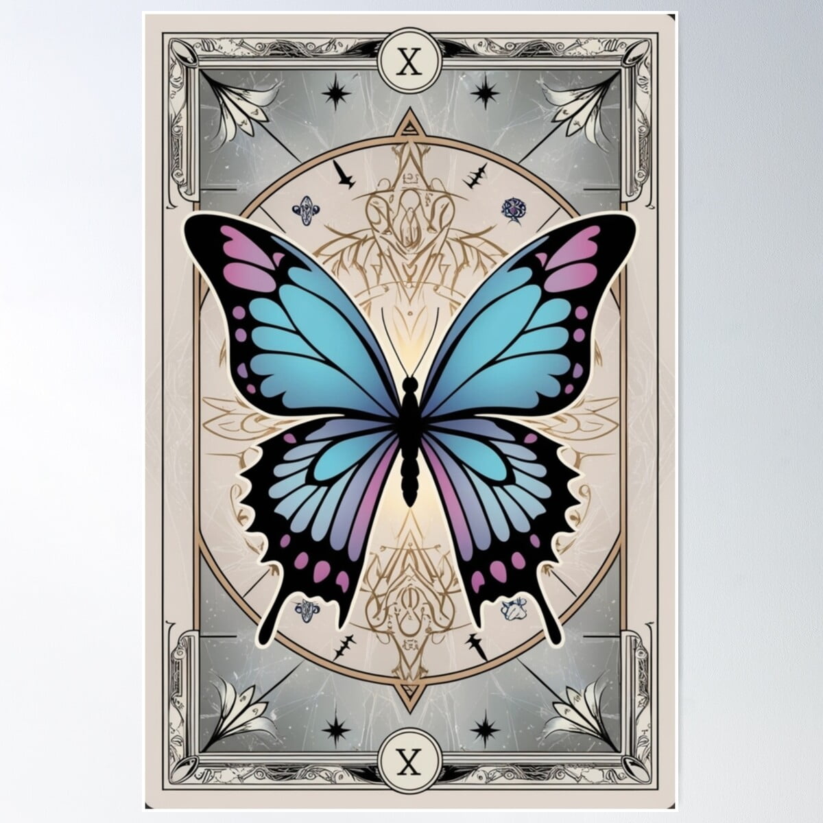 Butterfly Tarot Card Vector Design – Mystical And Intricate Art For ...