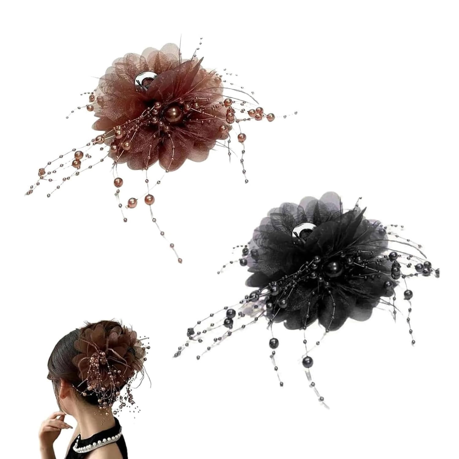 Butterfly Tears Tassel Hair Clip, Butterfly Hair Clip Tassel for Women ...