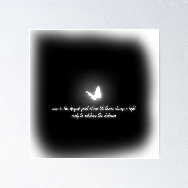 Butterfly Themed Affirmation Poster- Unframed Poster | Wall Art ...