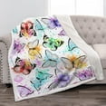 Butterfly Throw Blanket for Women - Super Soft Warm Cozy Fuzzy Plush ...