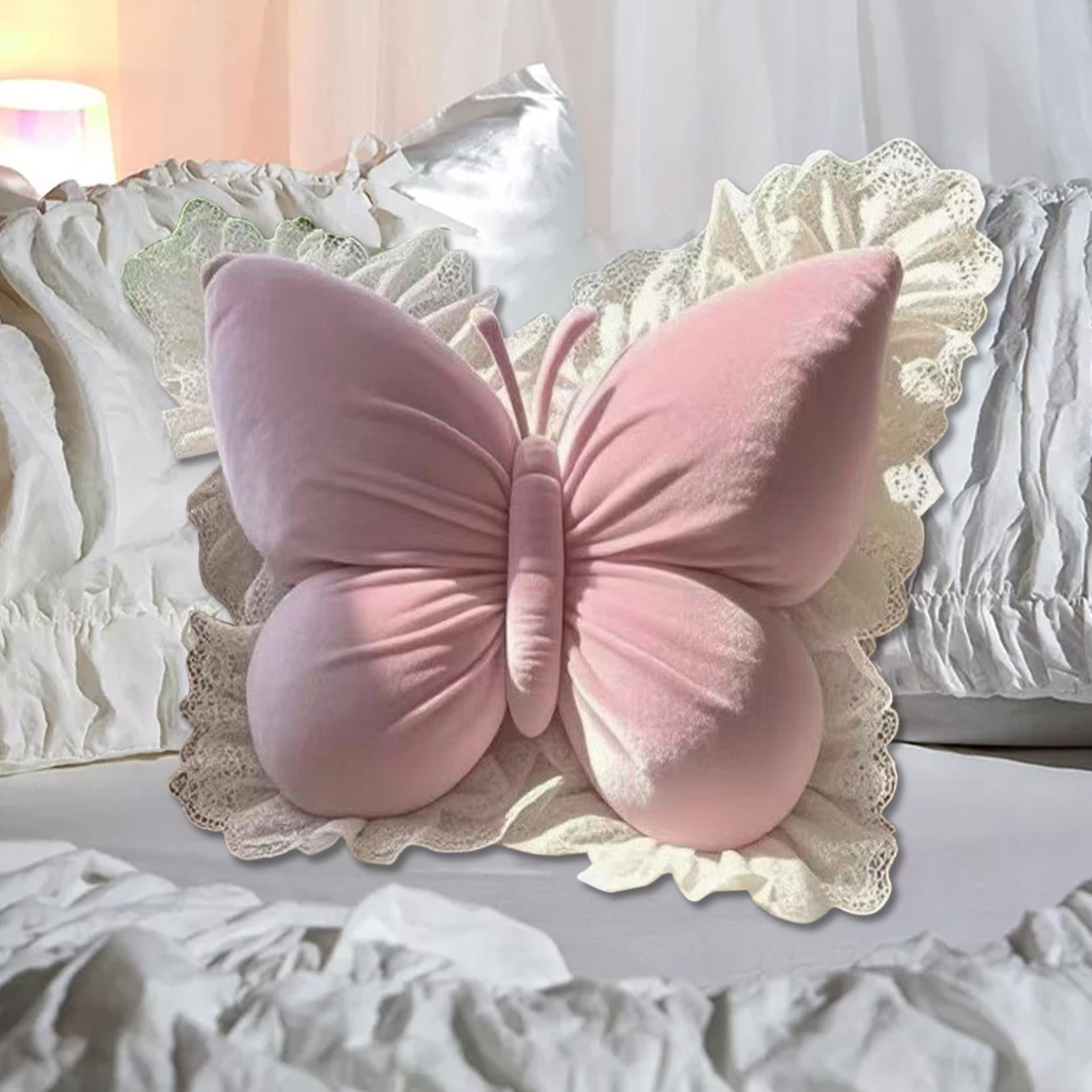 Butterfly Throw Pillow, Butterfly Shaped Decorative Pillow for Sofa ...