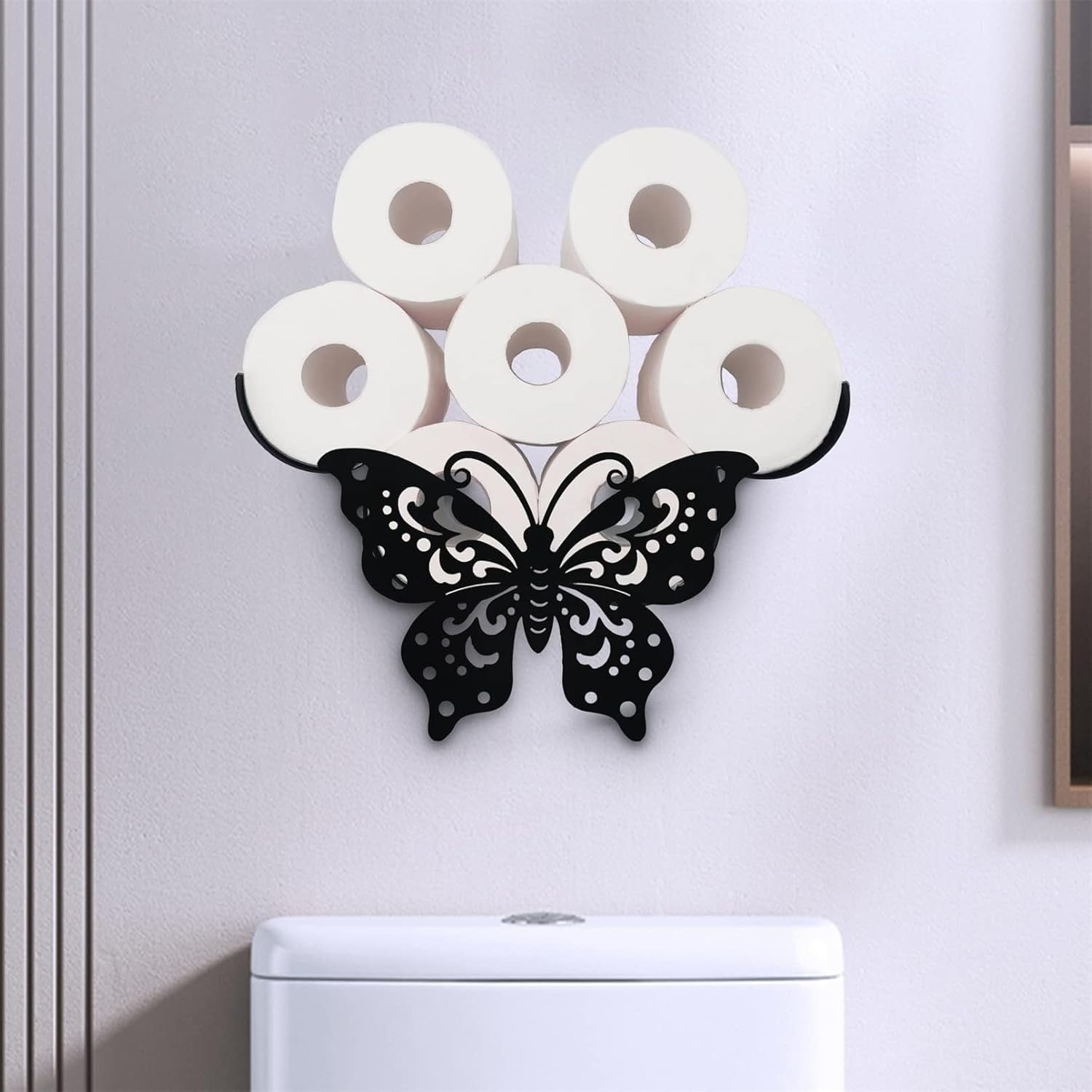 Butterfly Toilet Paper Storage Rack, Animal Bathroom Decorative Toilet ...