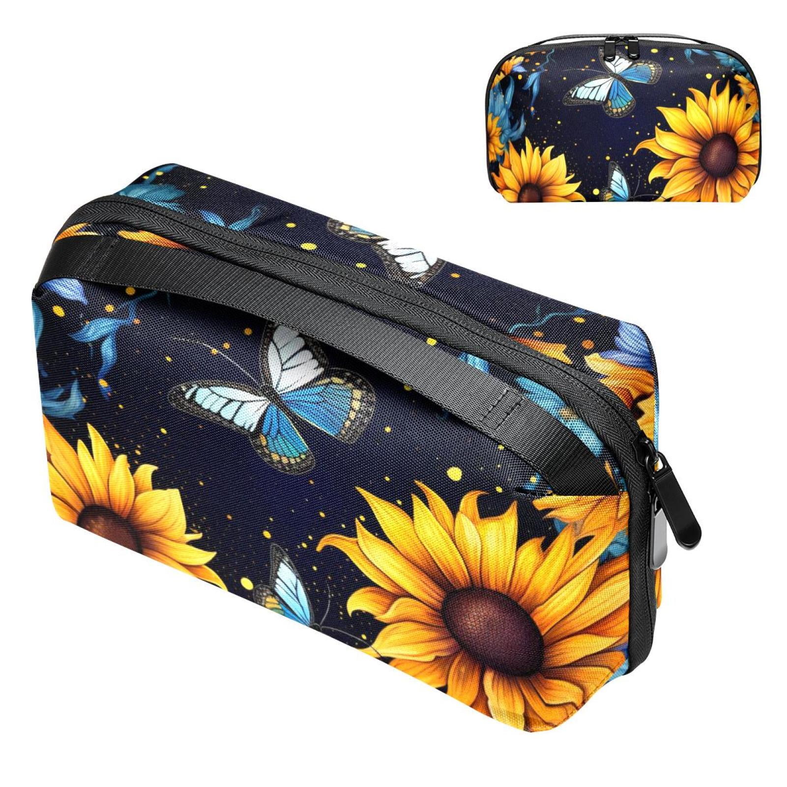Butterfly Travel Case Charger Pouch Hard Drive Bag Cable Organizer Desk ...