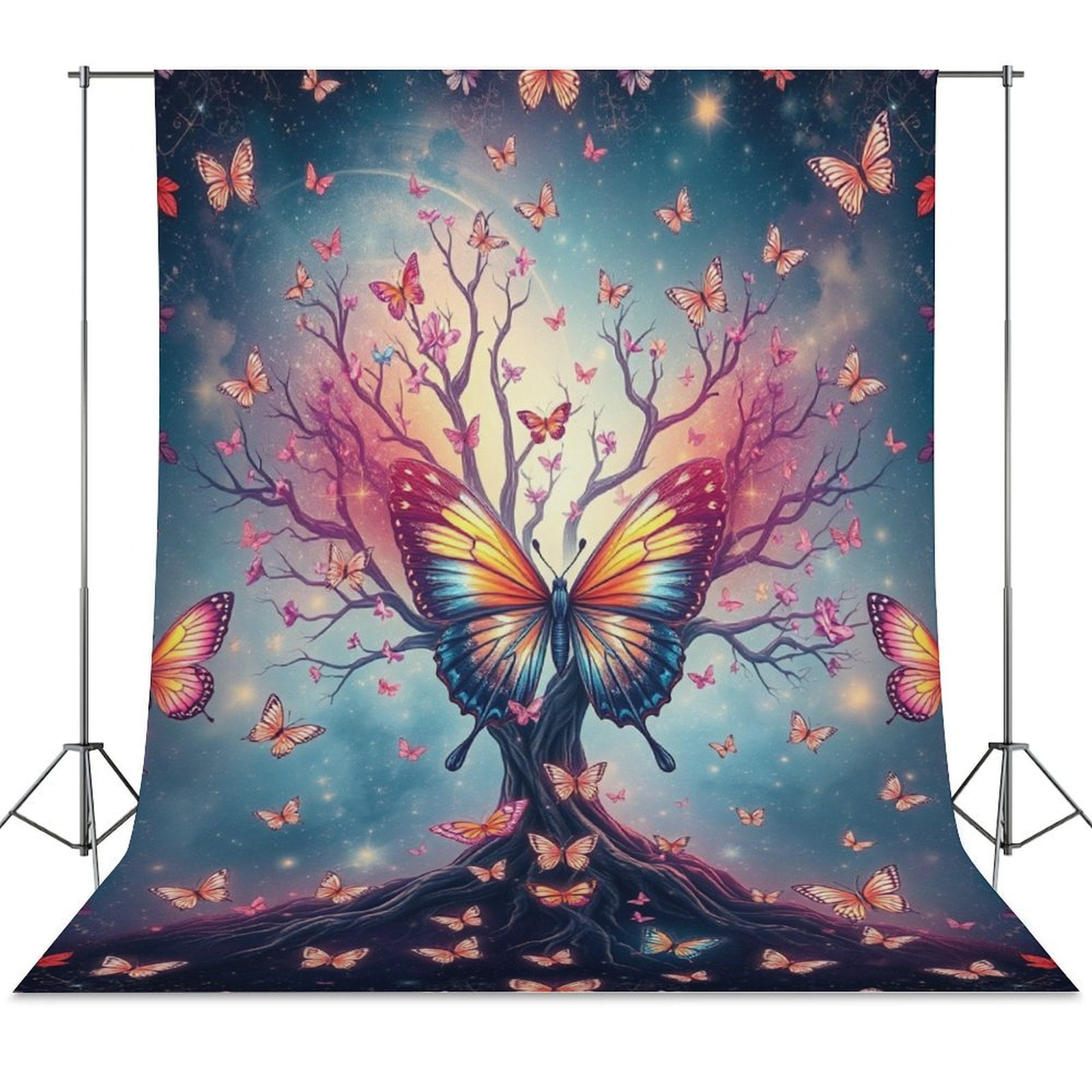 Butterfly Tree Art Decorations BackdropPortrait Photography Background ...