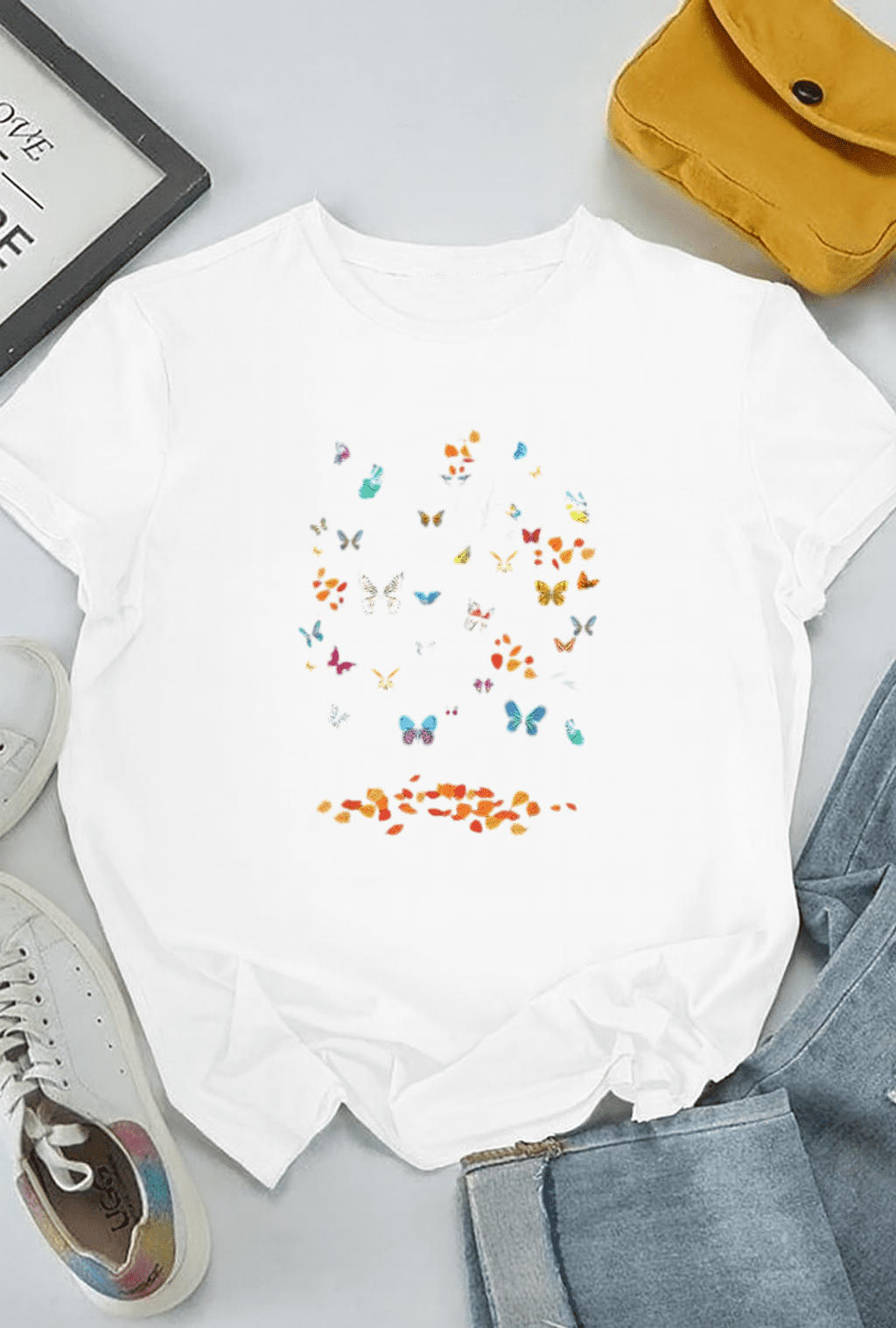 Butterfly Tree For Lepidopterist Insect Lover Nature Unisex T-Shirt, up ...