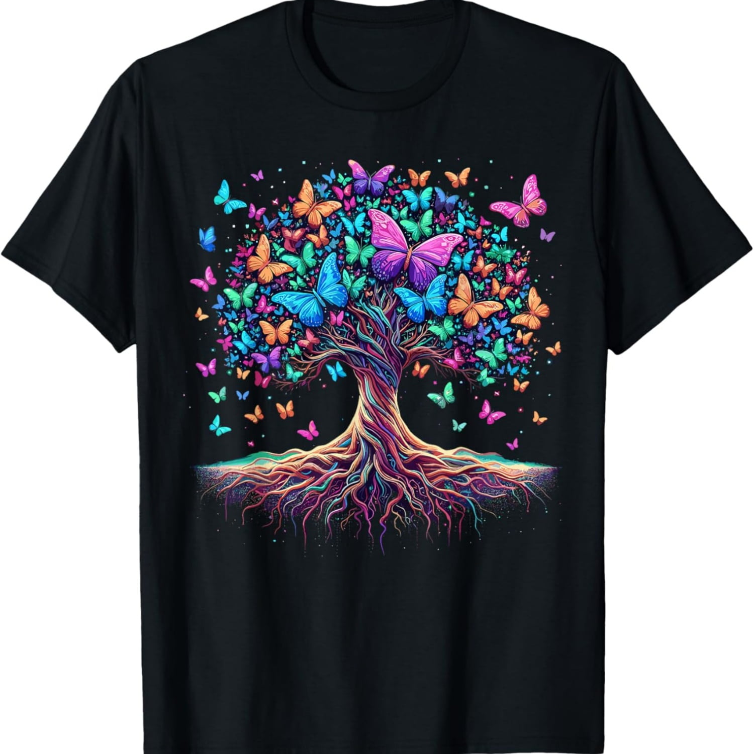 Butterfly Tree Nature T-shtir - Walmart.com