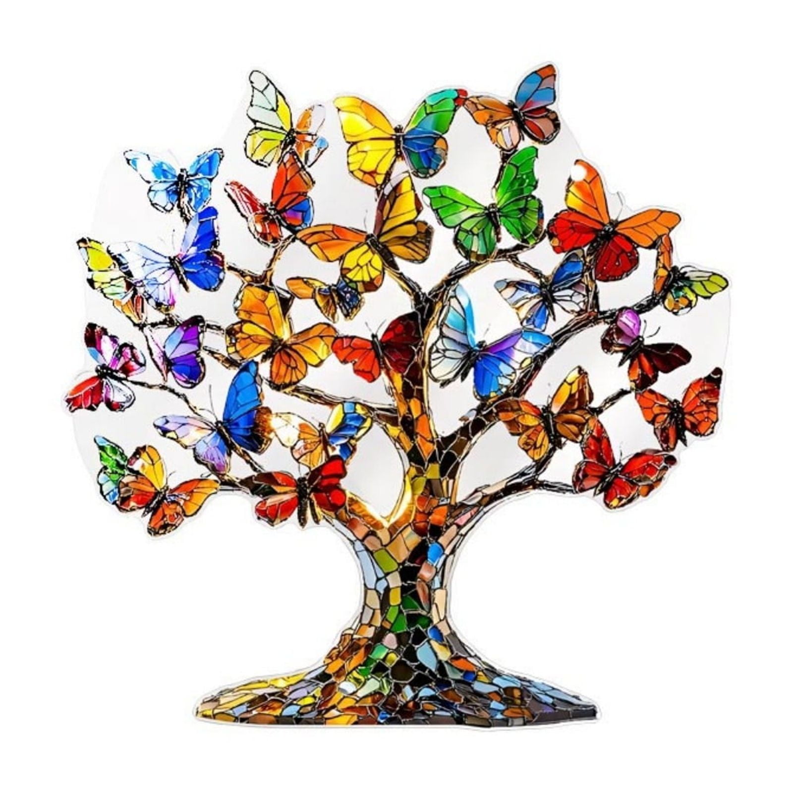 Butterfly Tree Sun Catcher Disc Pendant 1Pc Wall Hanging Ornament ...