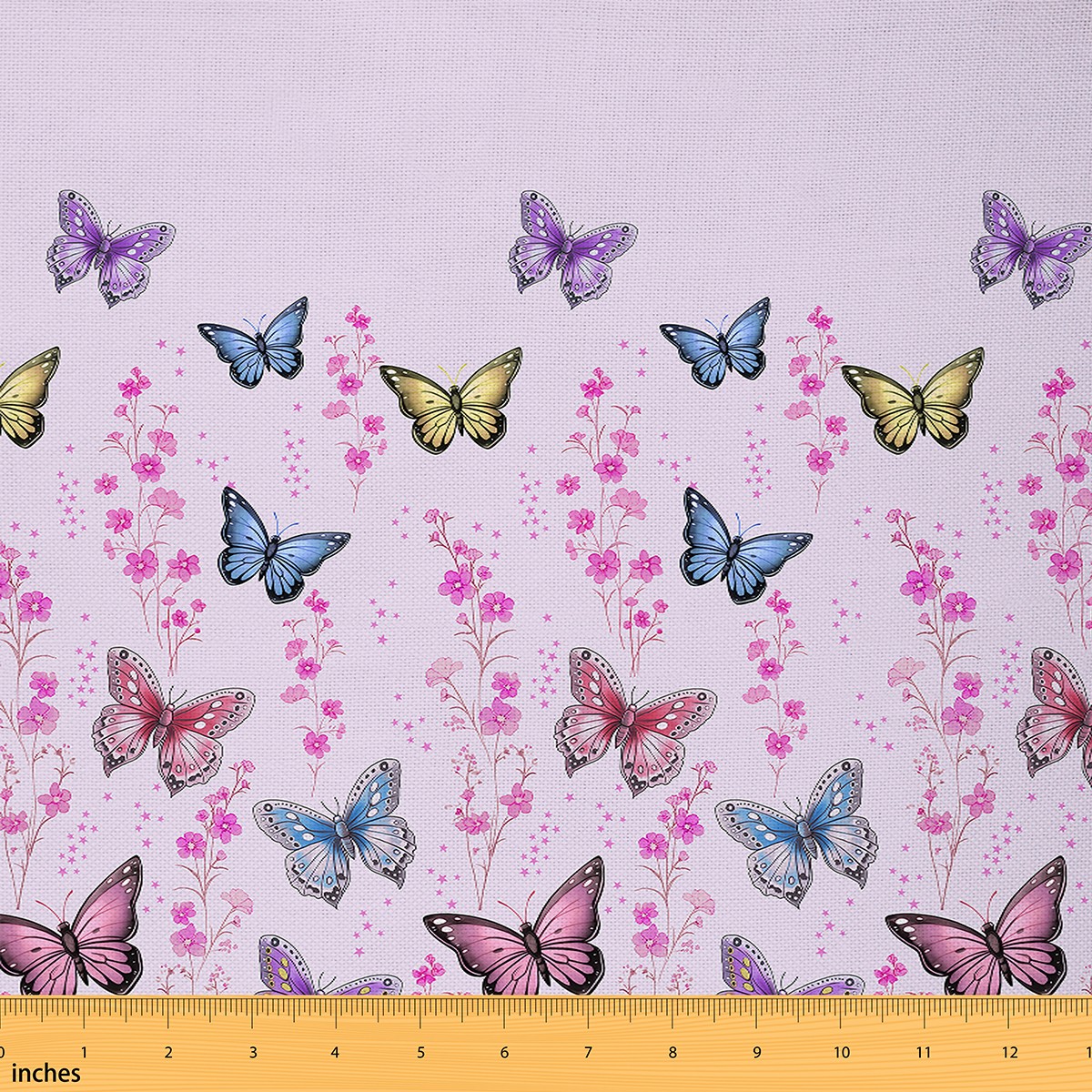 Butterfly Upholstery Fabric,Flying Butterflies Fabric By The Yard ...