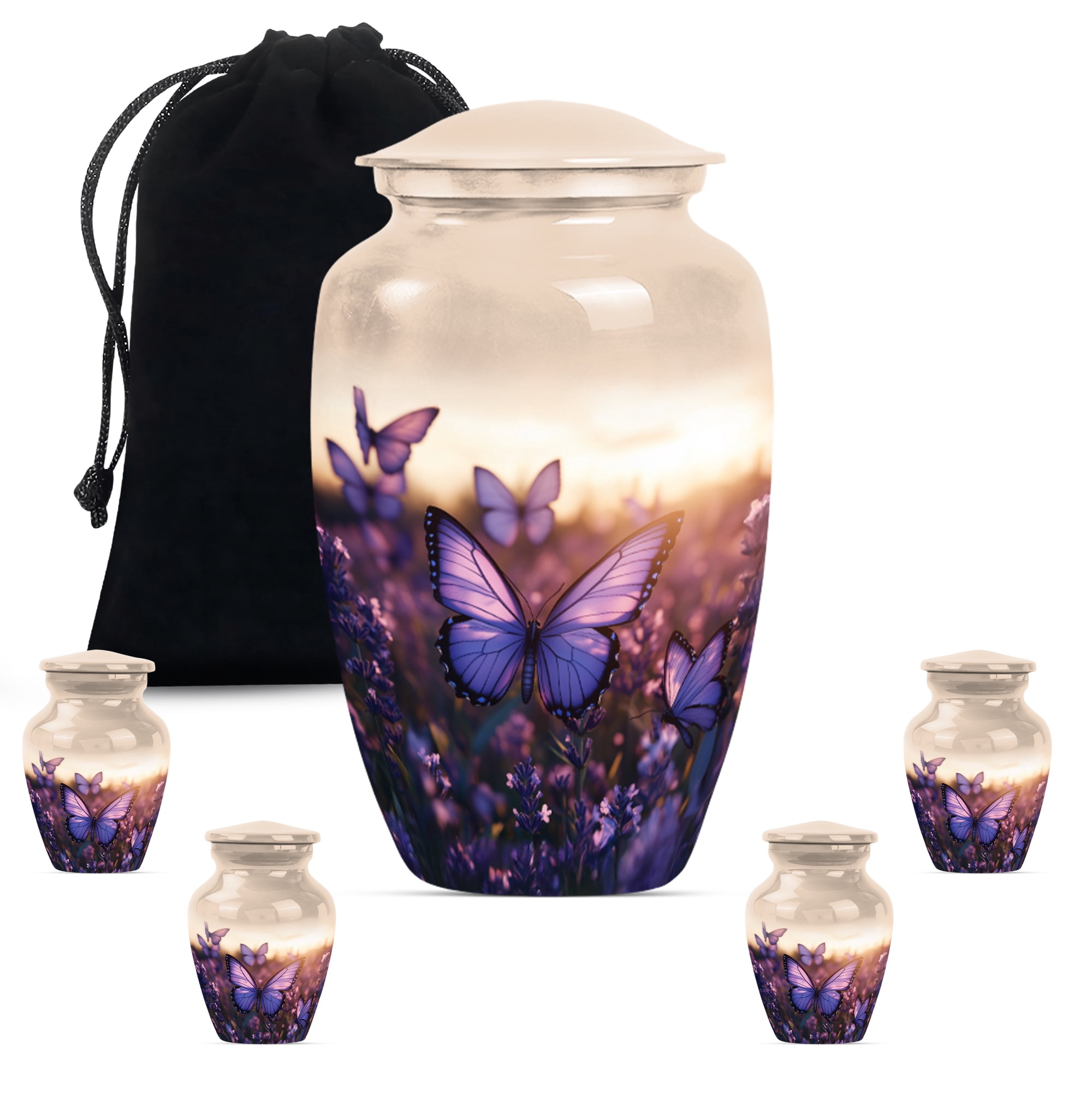 Butterfly Urn for Ashes for Women, Cremation Urn for Adults, Keepsake ...