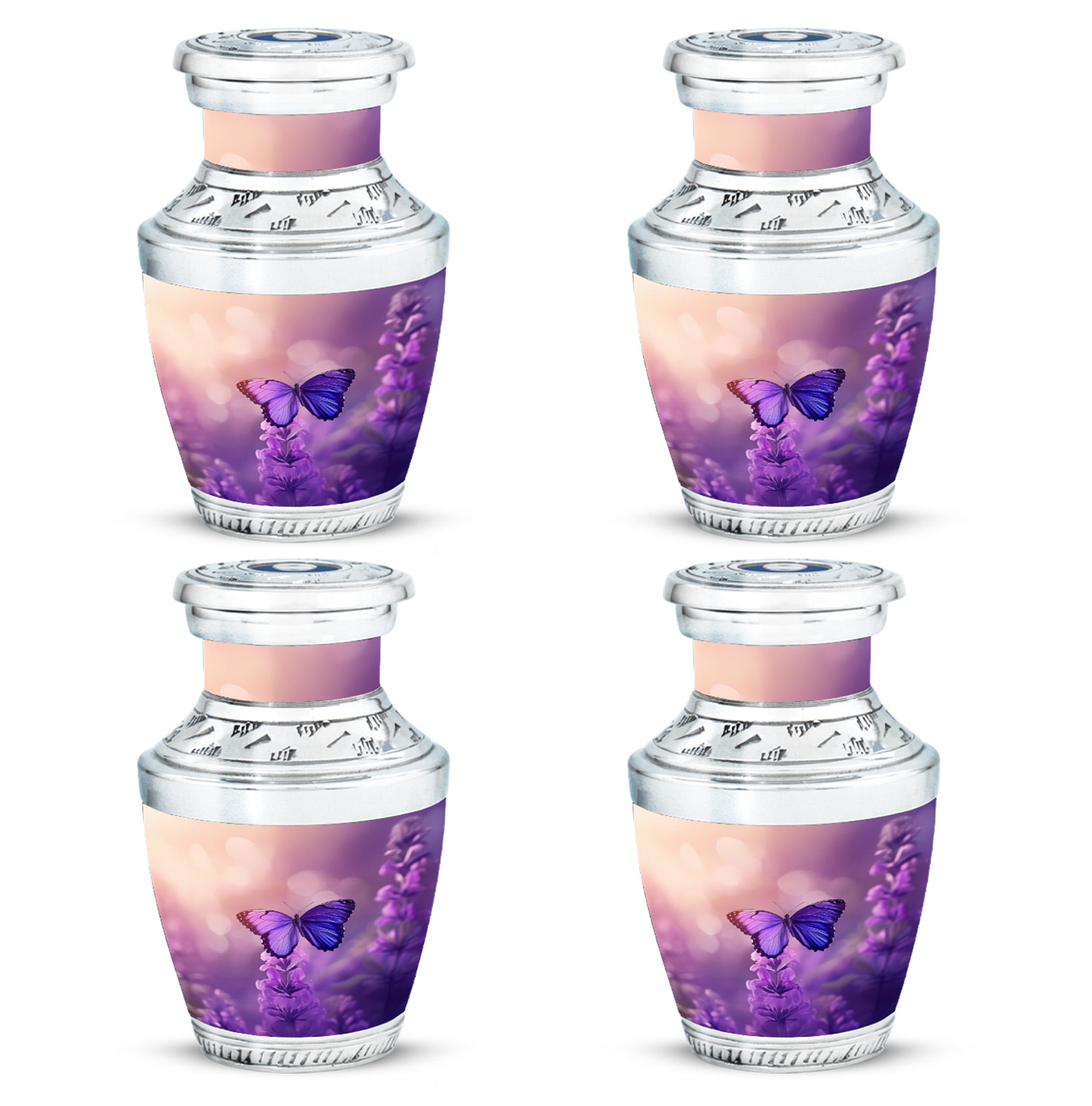 Butterfly Urn, Compact Memorial Jar for Men, Burial Tribute Vessel ...