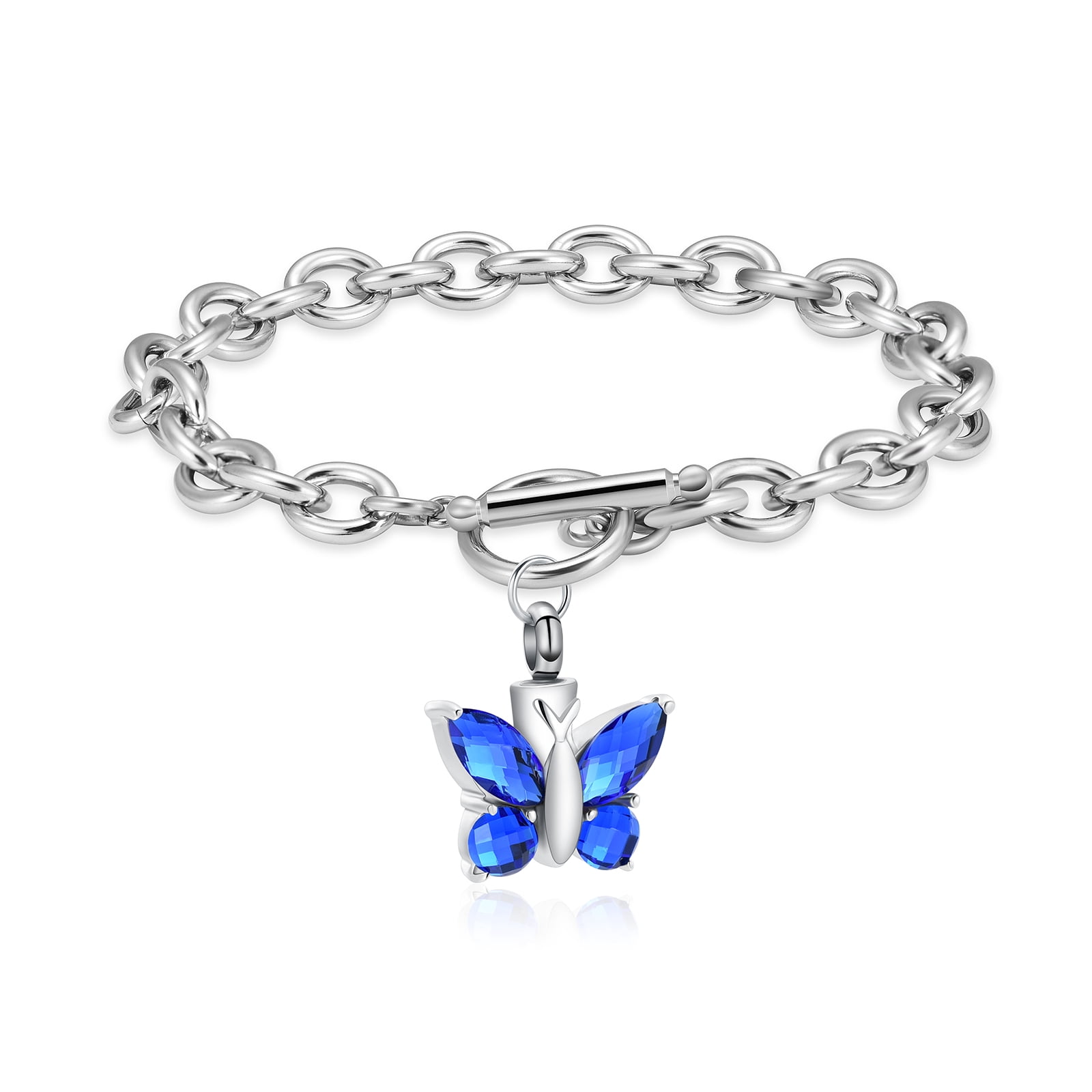 Butterfly Urn Locket Memorial Pet Cremation Jewelry for Ashes Holder ...