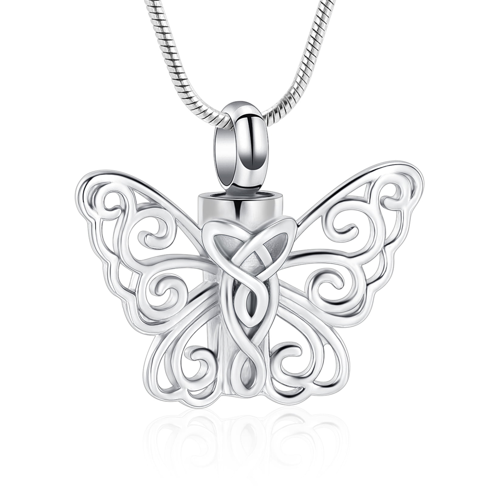 Butterfly Urn Necklace for Ashes Pendant Cremation Memorial Keepsake ...