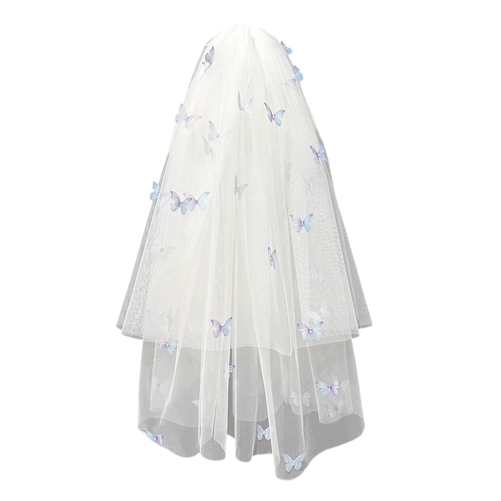 Butterfly Veil for Bride Bridesmaids Wedding Ceremony Veil Wedding ...