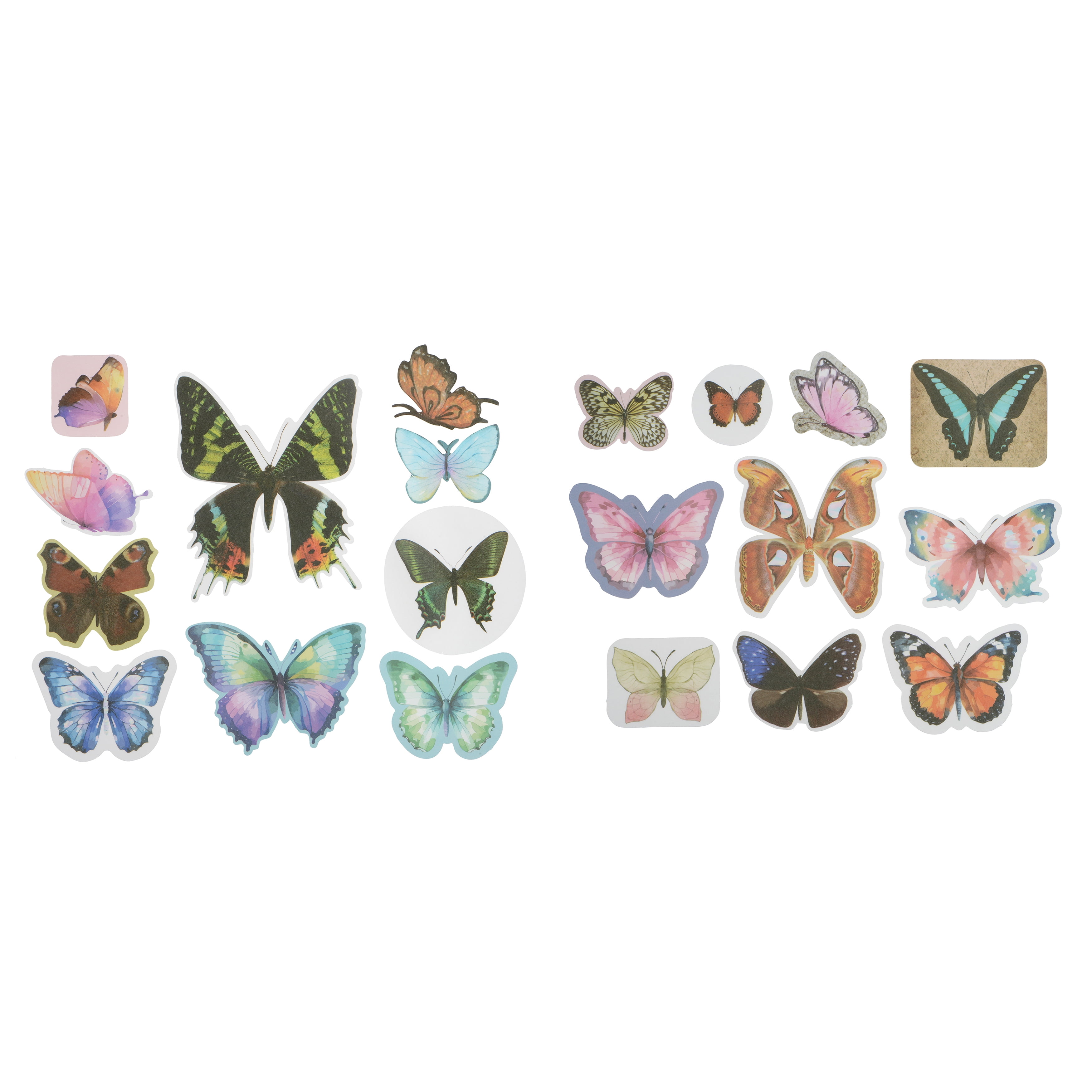 Butterfly Vellum Ephemera by Recollections - Multi-Colored Die-Cut ...