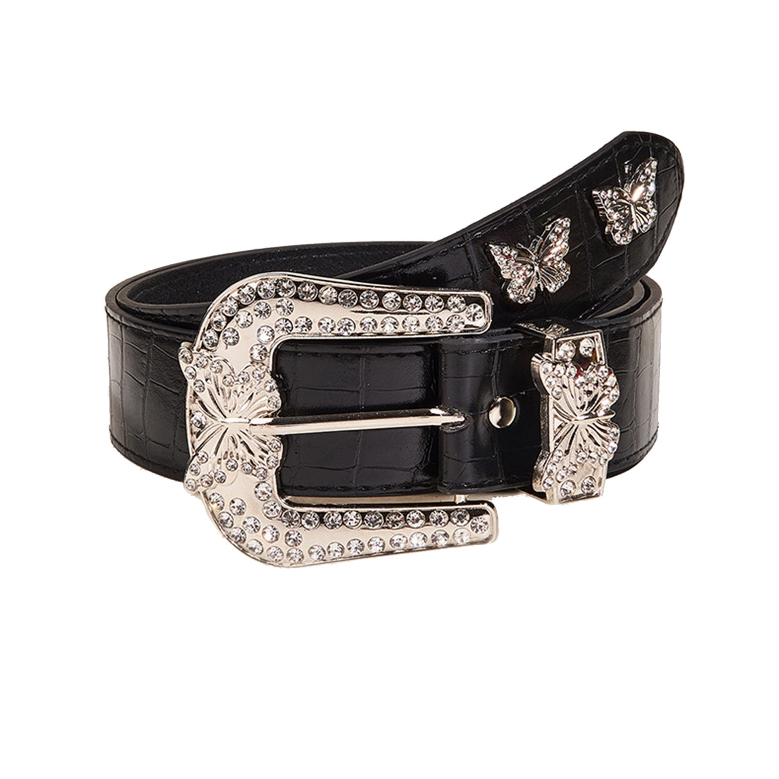 Butterfly Waist Belt Jean Belt PU Vintage Buckle Stage Ceinture ...