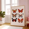 Butterfly Wall Art Print, Vintage Insect Illustration, Unframed Paper ...