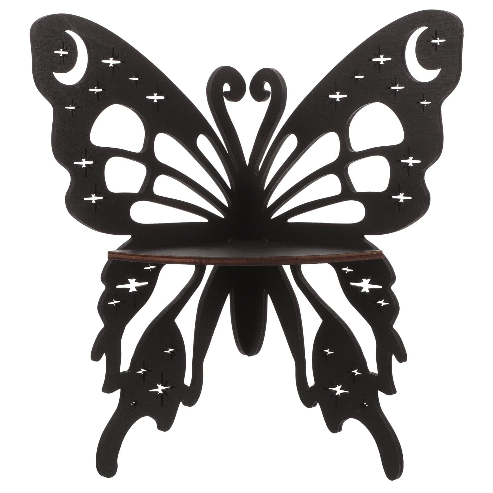 Butterfly Wall Corner Floating Shelf Plant Wall Shelf Wooden ...
