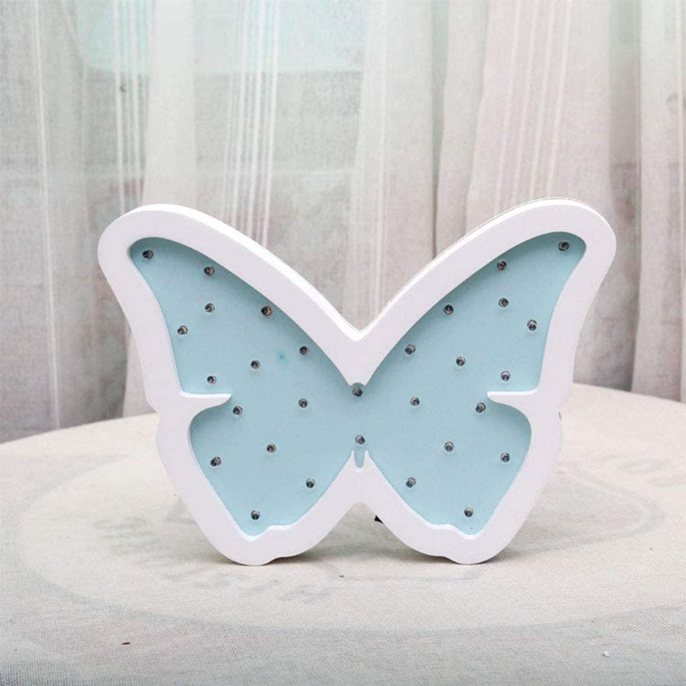 Butterfly Wall Lights Wooden Lamp, Night Lights & Snooze Lights for ...