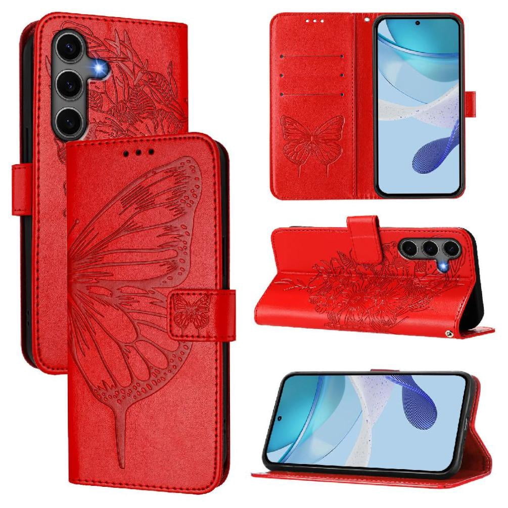 Butterfly Wallet Case for Samsung Galaxy S24 Plus with Card Slots ...