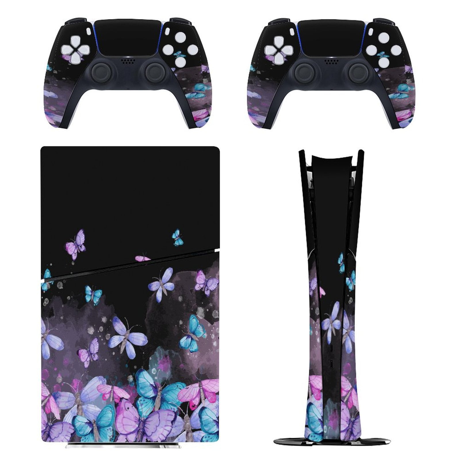 Butterfly Watercolor PS5/PS5 Slim Digital Disc Skin Sticker For Console ...