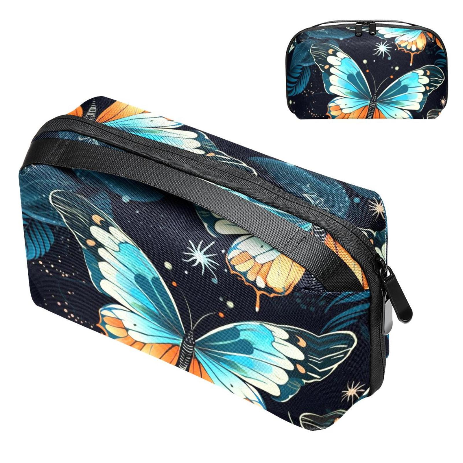 Butterfly Waterproof Oxford Cloth Charger Case with Storage Pouch, Cord ...