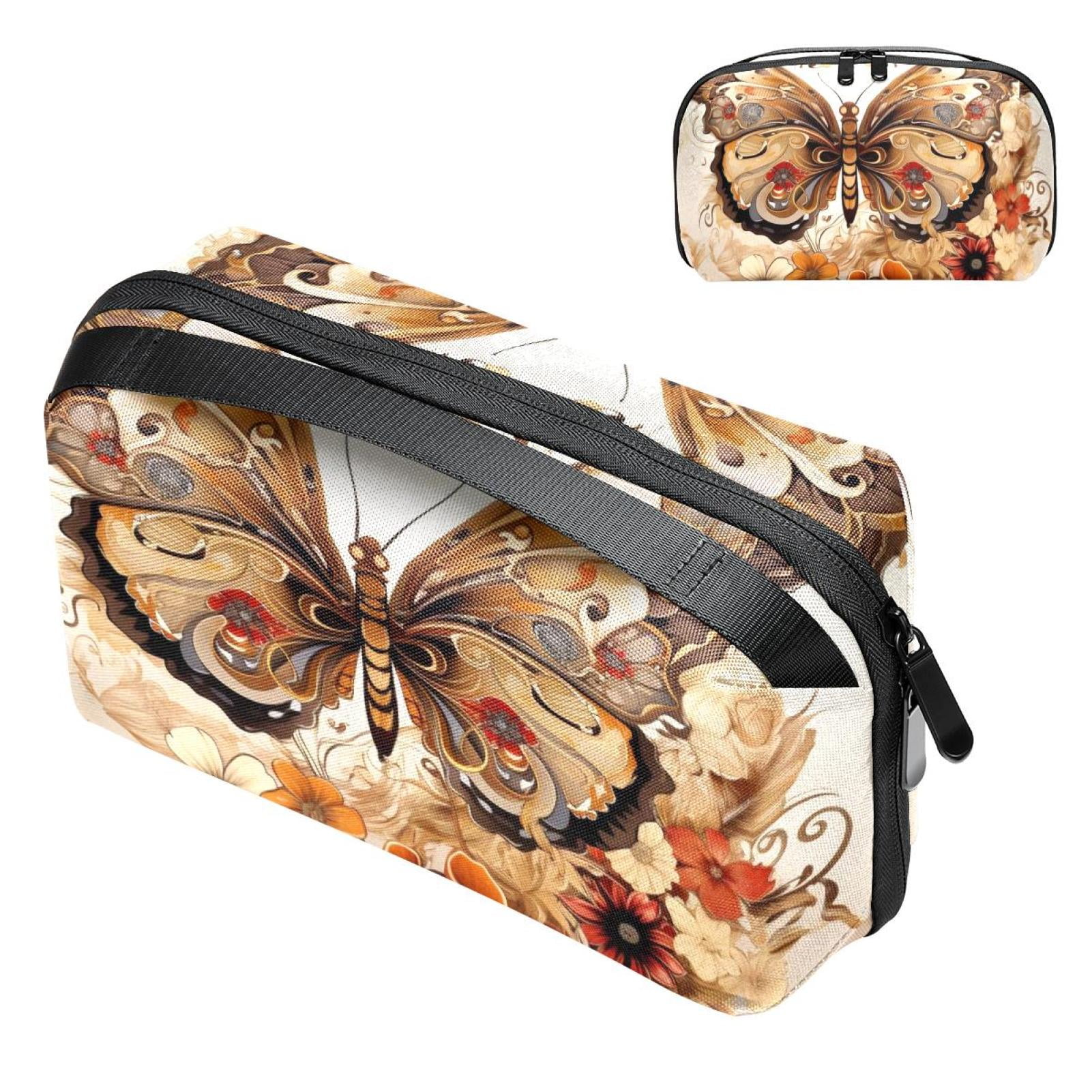 Butterfly Waterproof Oxford Cloth Charger Pouch Storage Box PC Case ...