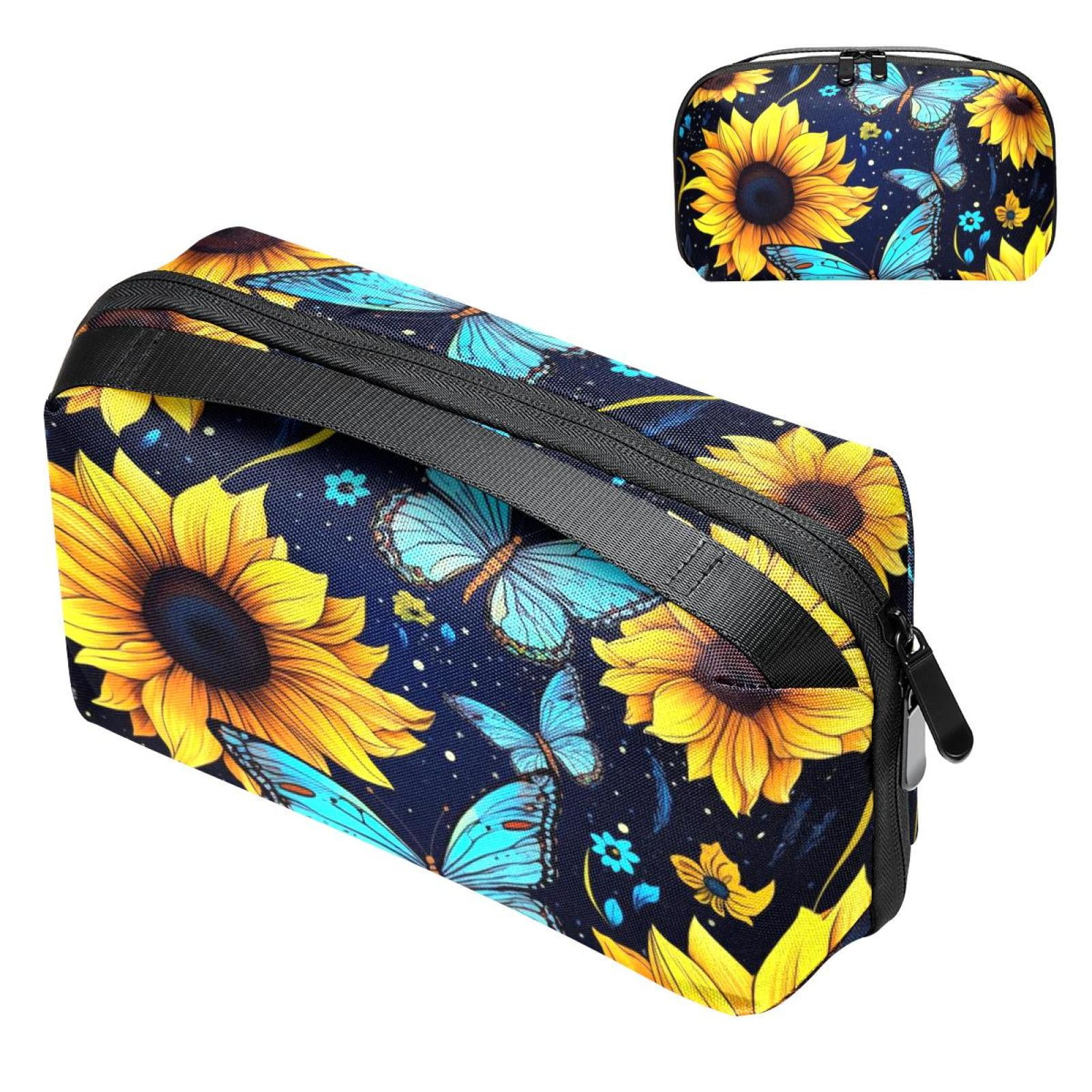 Butterfly Waterproof Oxford Fabric Storage Case with Charger Pouch ...