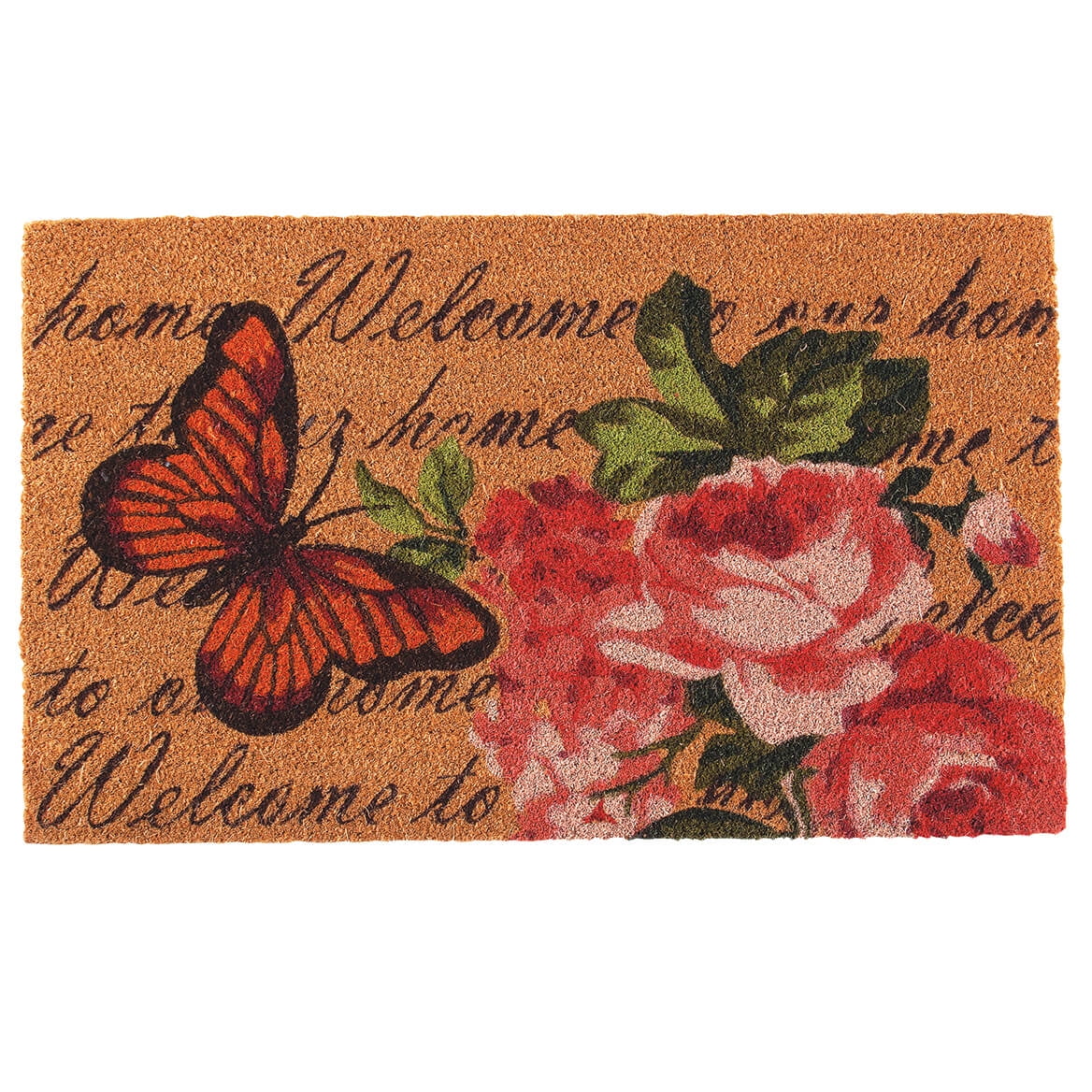 Butterfly Welcome Coir Mat - Walmart.com