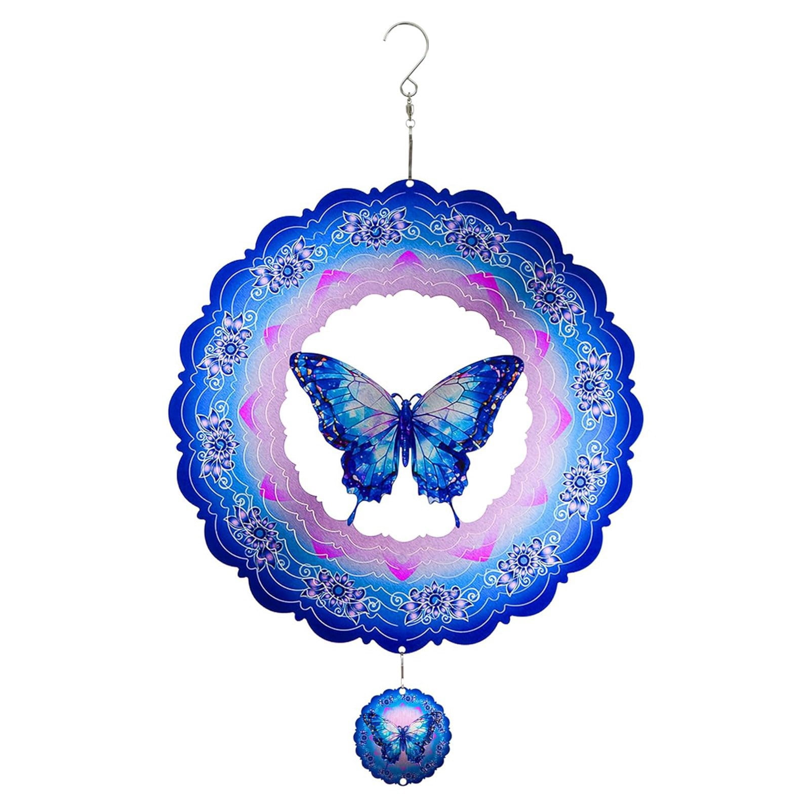 Butterfly Wind Chimes for Outside - Unique Metal Wind Spinners Outdoor ...
